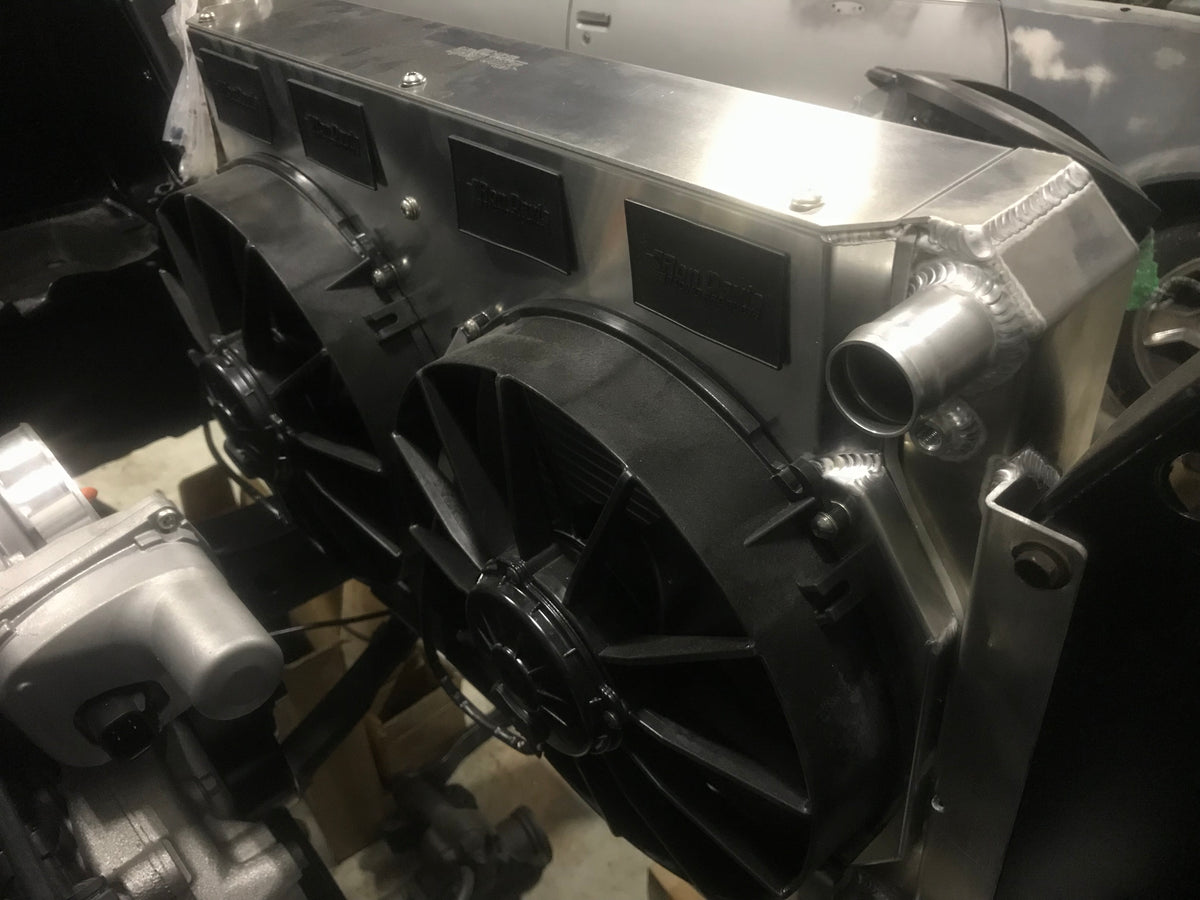 Ron Davis Racing Products LS Swap Radiator for International Scout II ...